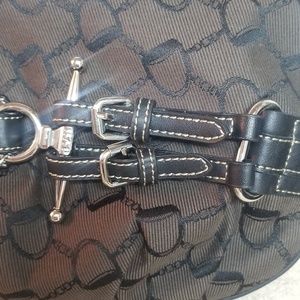 Chaps | Bags | Chaps Purse Handbag Black Brown Boho Hobo | Poshmark